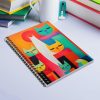 Colorful Cat Journal | Abstract Cat Spiral Notebook